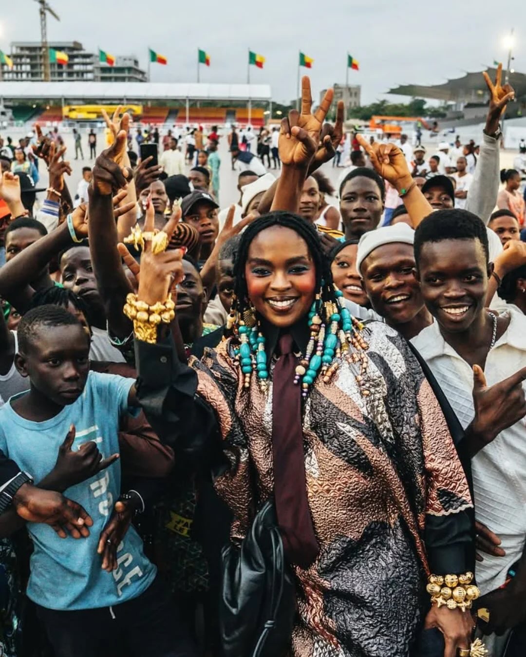 Lauryn Hill Honored During Her Visit to Benin at the Iconic Amazon ...