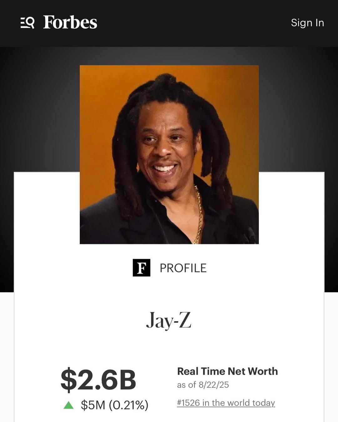 Forbes Lists Jay-Z As "The World's Wealthiest Musician" With A $2.6 ...