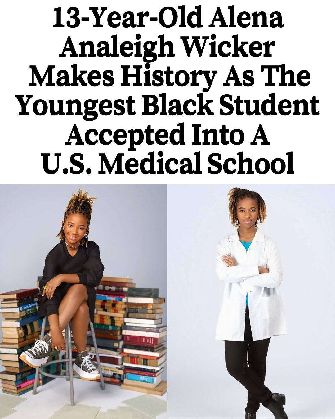 13-Year-Old Alena Analeigh Wicker Makes History As The Youngest Black ...