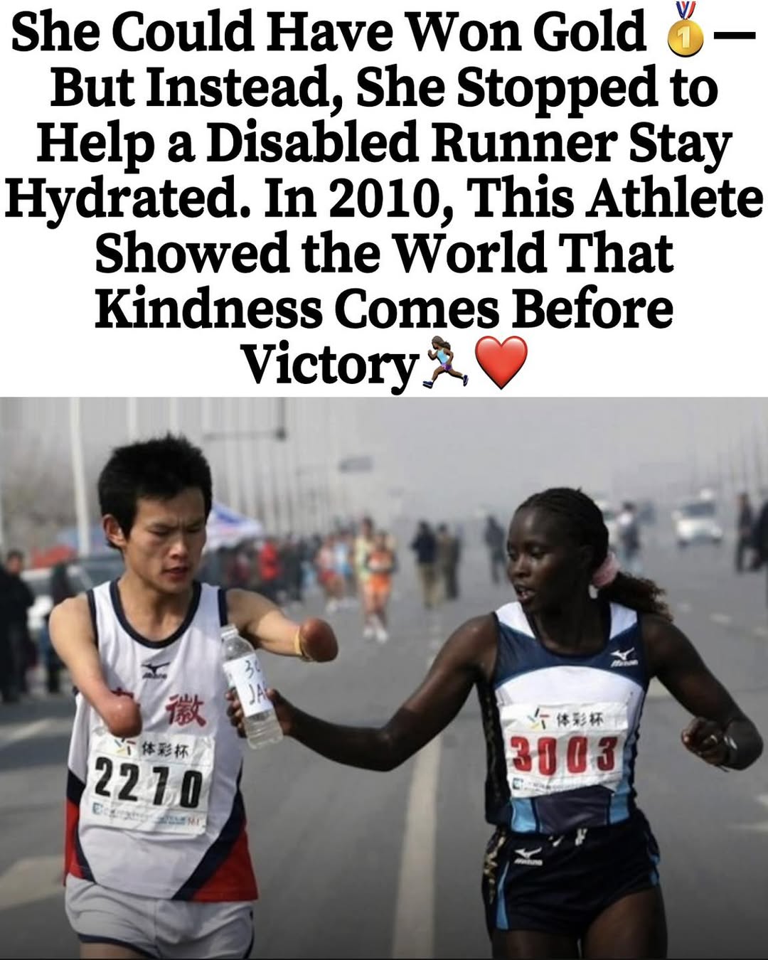 She Could Have Won Gold — But Instead, She Stopped to Help a Disabled ...