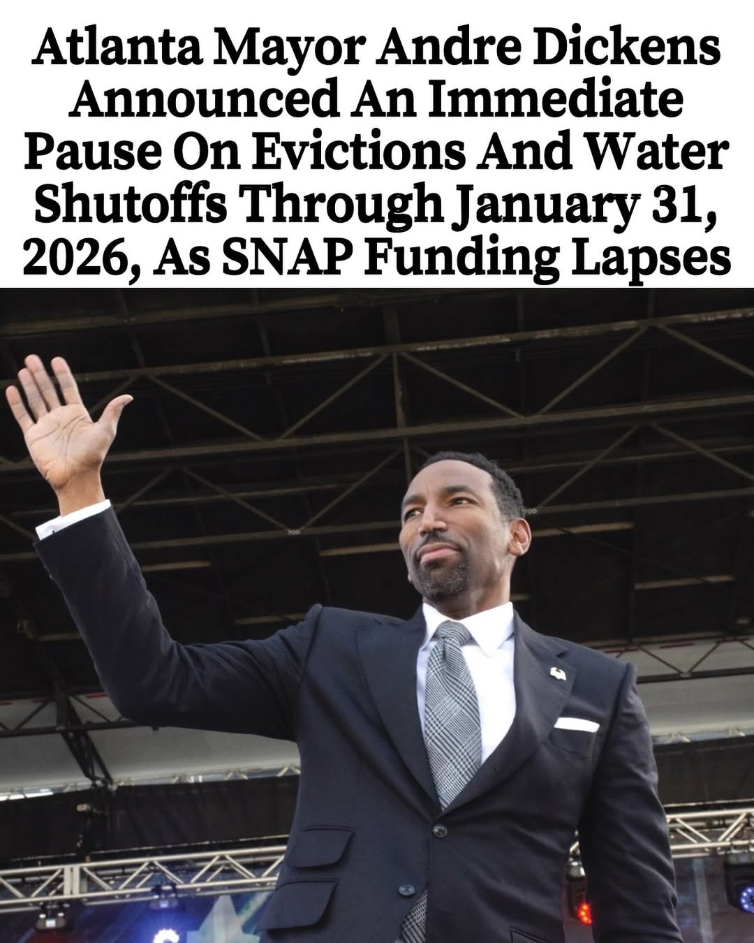 Atlanta Mayor Andre Dickens Announced An Immediate Pause On Evictions ...